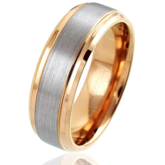 The Charm of Colored Tungsten and Titanium Rings for Men's Wedding Ban ...